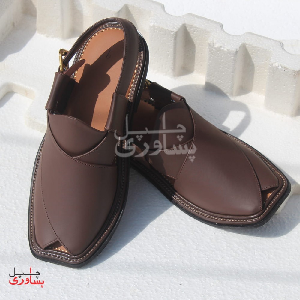 Branded Zalmi Peshawari Chappal - Pure Leather - Handmade