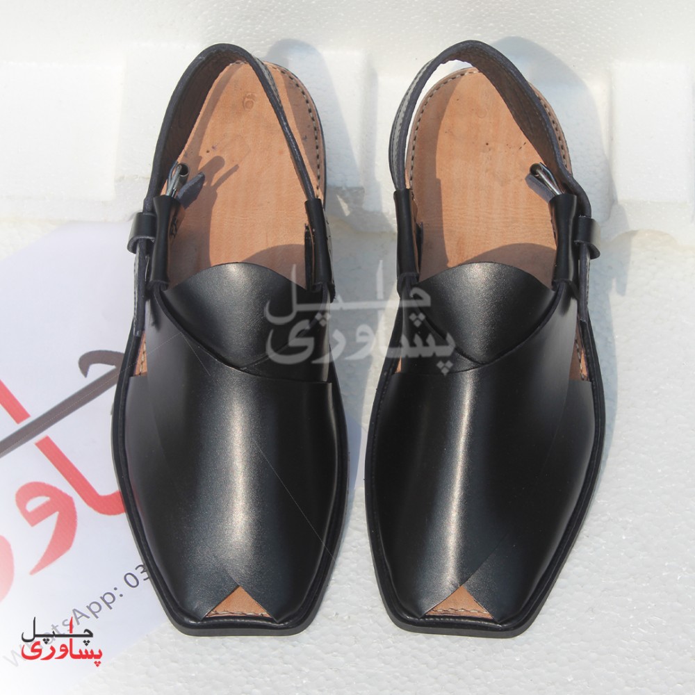 Peshawari Chappal - Pure Leather - Handmade - Charsadda Design