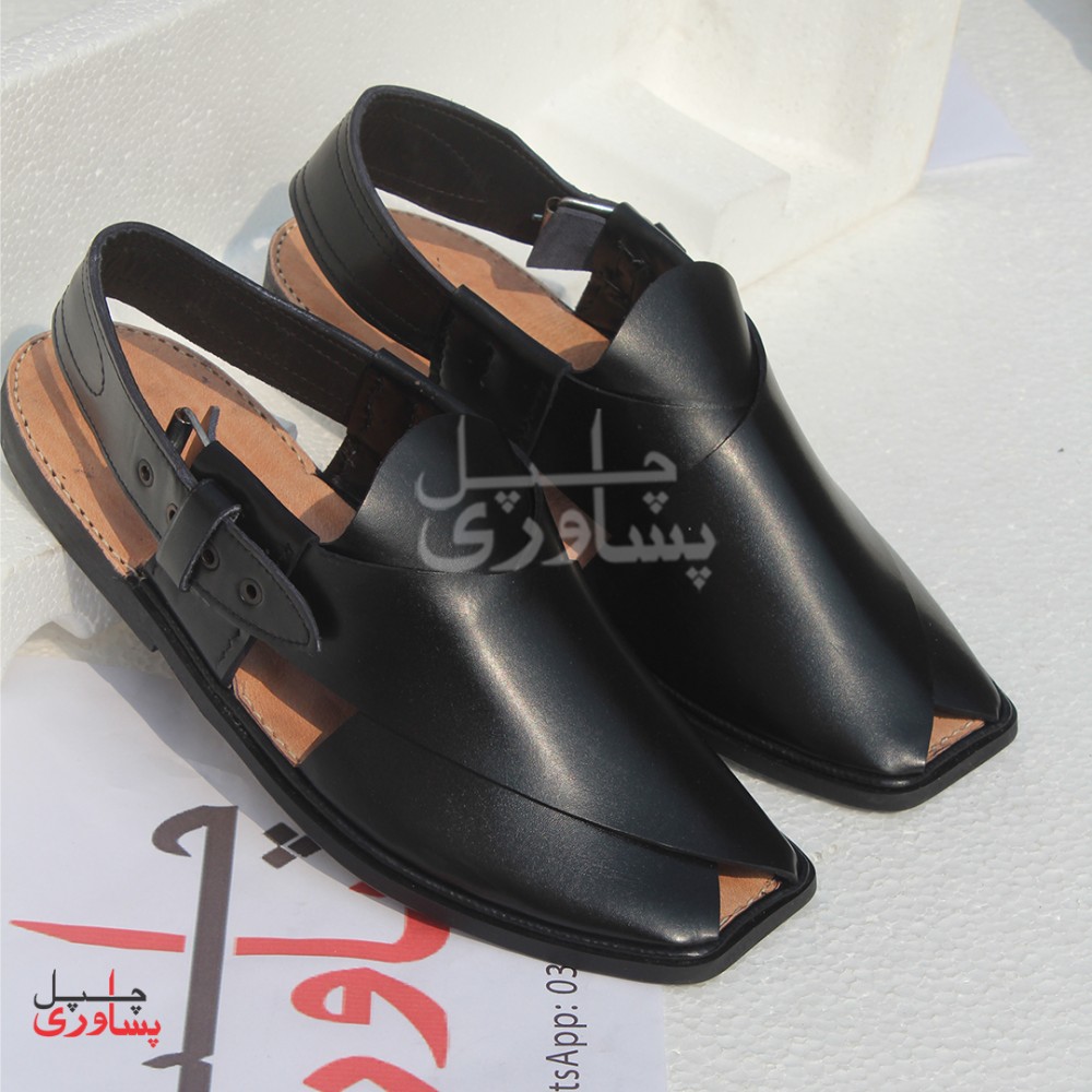 Peshawari Chappal - Pure Leather - Handmade - Charsadda Design
