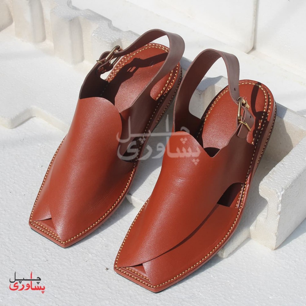 Branded Peshawari Chappal - Pure Leather - Handmade