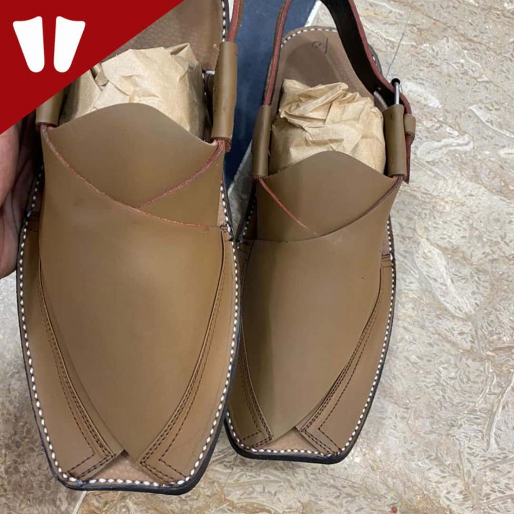 Peshawari Chappal - Pure Leather Peshawari Sandal - Handmade - Side ...